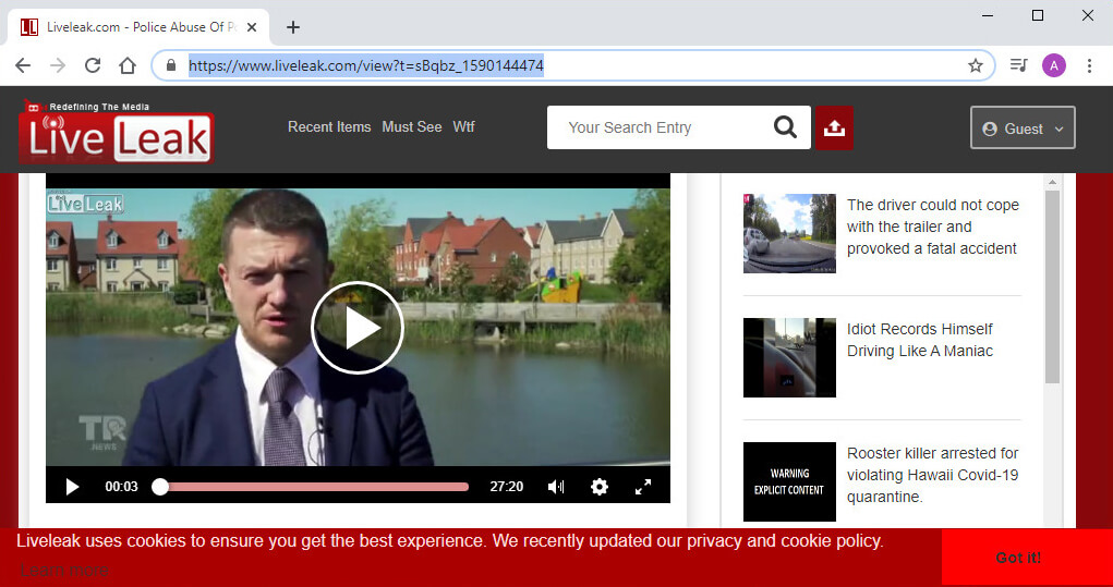 Herunterladen von LiveLeak-Videos für die Offline-Anzeige
